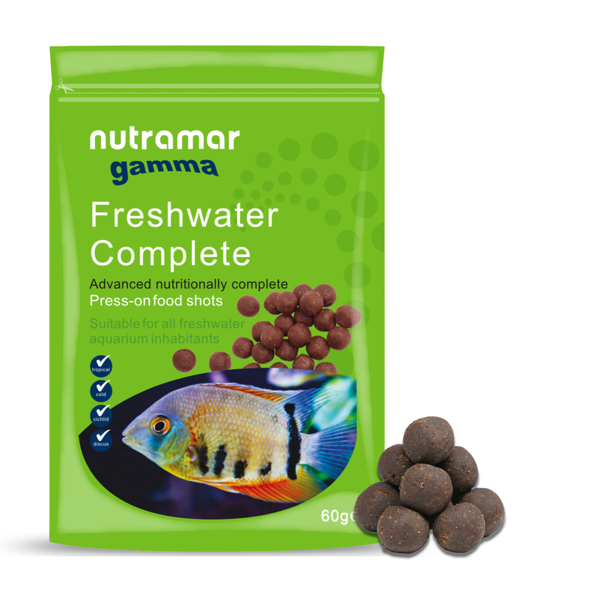 Nutramar Freshwater Complete Shots - Complete Nutrition for Freshwater ...