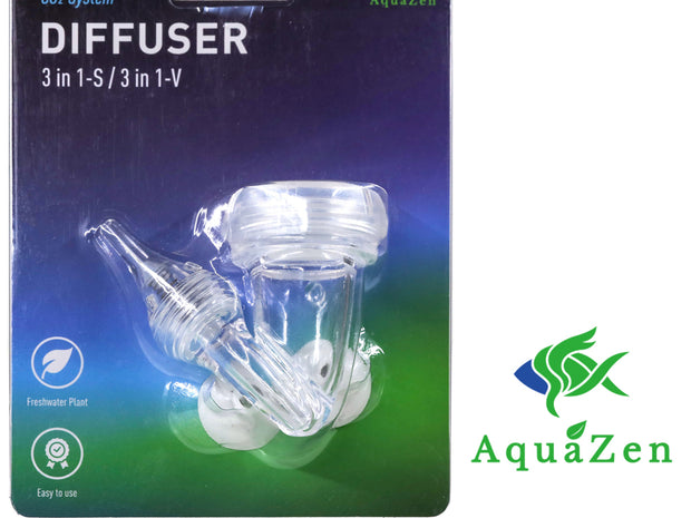 AquaZen 3 in 1 CO2 Diffuser-V (Mini) – Aquatic Arts